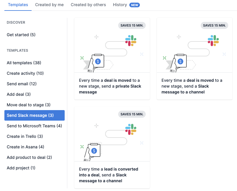 Automations: Slack notifications - Knowledge Base | Pipedrive
